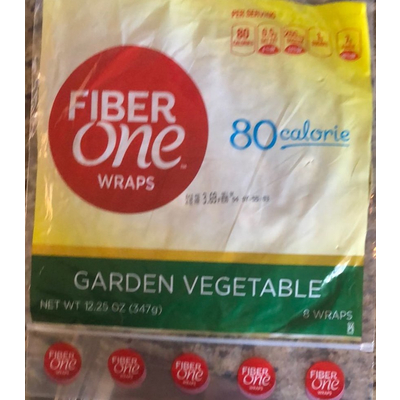 Carbs in Fiber One Wraps, Garden Vegetable | Carb Manager