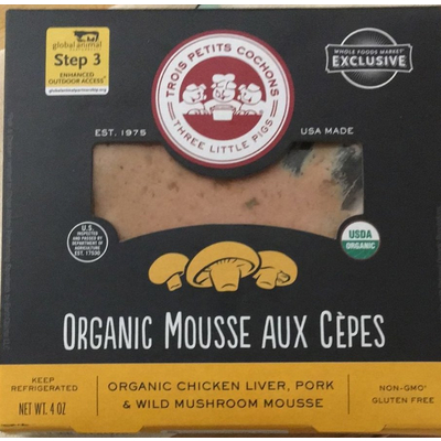 Carbs in Three Little Pigs Organic Chicken Liver, Pork & Wild Mushroom ...