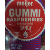 Calories in Gummi Raspberries Candy from Meijer