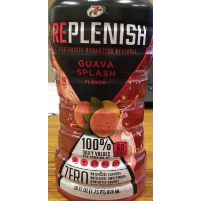 Carbs in 7 Select Replenish, Electrolyte Hydration Beverage, Guava ...
