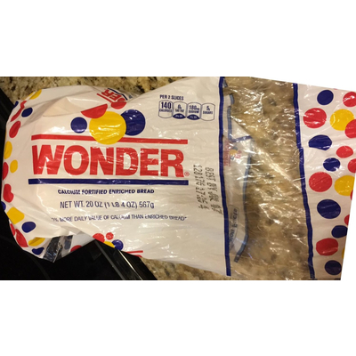 Top 50 most popular: white bread