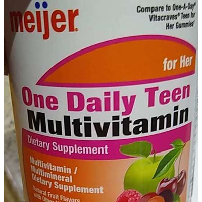 Carbs in Meijer Multivitamin/Multimineral Dietary Supplement for Her ...
