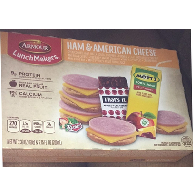 Carbs in Armour Lunch Makers Ham & American Cheese | Carb Manager