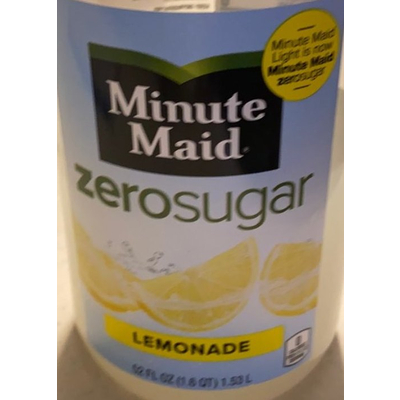 Carbs in Minute Maid Zero Sugar Lemonade | Carb Manager