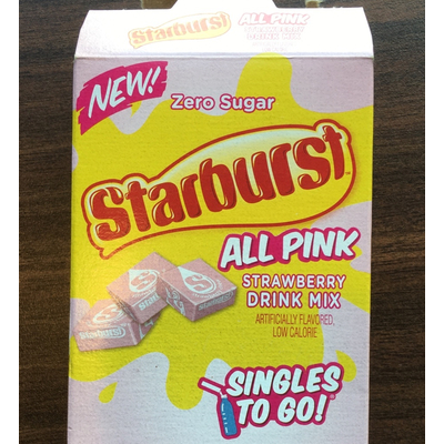 Carbs in Starburst All Pink Strawberry Drink Mix, Zero Sugar | Carb Manager