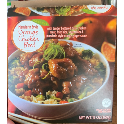 Carbs in Trader Joe's Orange Chicken Bowl, Mandarin Style | Carb Manager
