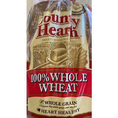 Carbs in Country Hearth Bread, 100% Whole Wheat | Carb Manager