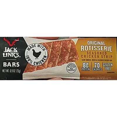 Carbs in Jack Link's Bars Original Rotisserie Seasoned Chicken Strip ...