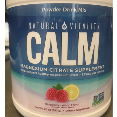 Carbs in Natural Vitality Raspberry-Lemon Flavor Calm Magnesium Citrate ...