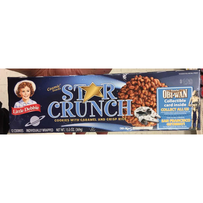 Carbs in Little Debbie Cosmic Snacks, Star Crunch, Cookies with Caramel ...