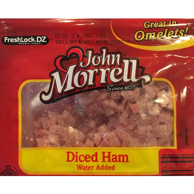 Carbs in John Morrell Diced Ham Water Added | Carb Manager