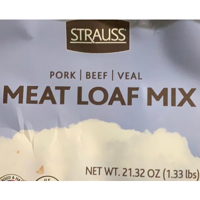 Carbs in Strauss Pork Beef Veal Meat Loaf Mix | Carb Manager