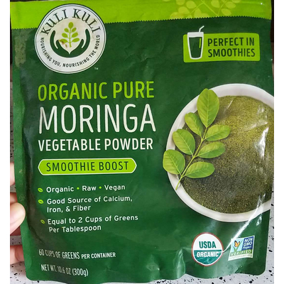 Carbs in Kuli Kuli Organic Pure Moringa Vegetable Powder Smoothie Boost ...