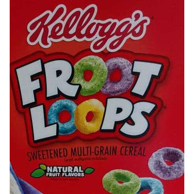 Carbs in Kellogg's Froot Loops Sweetened Multi-Grain Cereal, Natural ...