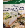 Calories in Alaskan Sole Fillets from Eastern Fisheries