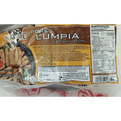 Carbs in Baguio Pork Lumpia Shanghai Recipe | Carb Manager