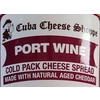 Calories in Port Wine Cold Pack Cheese Spread from Cuba Cheese Shoppe
