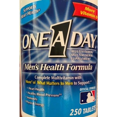 Carbs in One A Day Men's Health Formula Multivitamin / Multimineral ...
