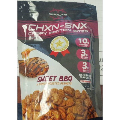 Carbs in Physically Fit Chxn-Snx Crispy Protein Bites, Sweet BBQ ...
