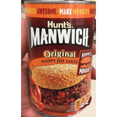 Carbs in Hunt's Manwich, Sloppy Joe Sauce, Original | Carb Manager