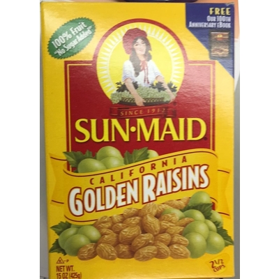 Top 50 most popular: raisin