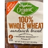 Calories in 100% Whole Wheat Sandwich Bread from Wegmans Organic