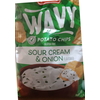 Calories in Sour Cream & Onion Wavy Potato Chips from H-E-B