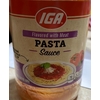 Calories in Pasta Sauce Flavored with Meat from IGA
