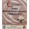 Calories in Jumbo Boston Cream Flavored Paczki Donuts from JJ Bakery