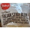 Calories in Six Cheese Italian Style Blend from Raley's