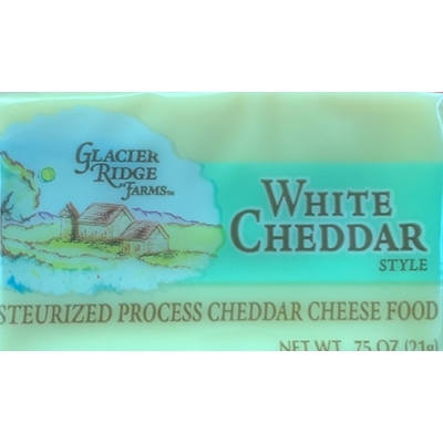 Calories in White Cheddar Style Pasteurized Process Cheese Food from ...