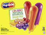 Calories in Ice Pops, Sugar Free, Orange Cherry Grape, 32 Pack from ...