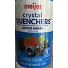Calories in Mixed Berry Flavored Crystal Quenchers from Meijer