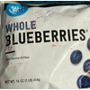 Calories in Whole Blueberries from Happy Belly