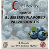 Calories in Jumbo Blueberry Flavored Paczki Donuts from JJ Bakery