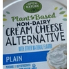 Calories in Plain Plant Based Non-Dairy Cream Cheese Alternative from ...