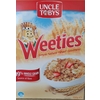 Calories in Weeties Cereal from Uncle Tobys