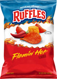 Calories in Potato Chips, Flamin' Hot Flavored from Ruffles