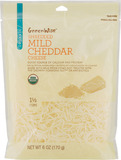 Calories in Shredded Cheese, Mild Cheddar, Organic from GreenWise