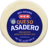 Calories in Provolone Cheese, Whole Milk, Mexican-Style, Queso Asadero ...