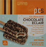Calories in Ice Cream Bars, Chocolate Eclair, 6 Pack from Pics