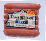 Calories in Hot Dogs, Beef, Club Pack from H-E-B