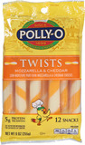 Calories in Cheese Twists, Mozzarella & Cheddar from Polly-O