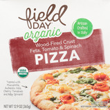 Calories in Pizza, Organic, Wood-Fired Crust, Feta, Tomato & Spinach ...