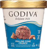 Calories in Ice Cream, Praline Cone Crunch from Godiva