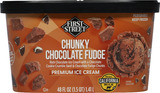 Calories in Ice Cream, Premium, Chunky Chocolate Fudge from First Street