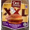 Calories in XXL White Chicken Patty with Cheese Sandwich from Deli Express