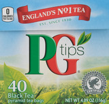 Calories in Black Tea, Pyramid Tea Bags from PG Tips