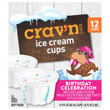 Calories in Ice Cream Cups, Birthday Celebration from Crav'n Flavor