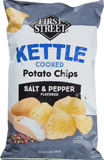 Calories in Potato Chips, Salt & Pepper Flavored, Kettle Cooked from ...
